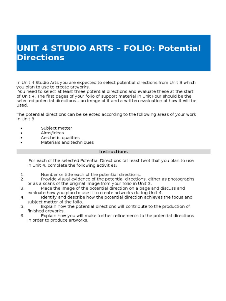 Exploring Potential Directions | PDF
