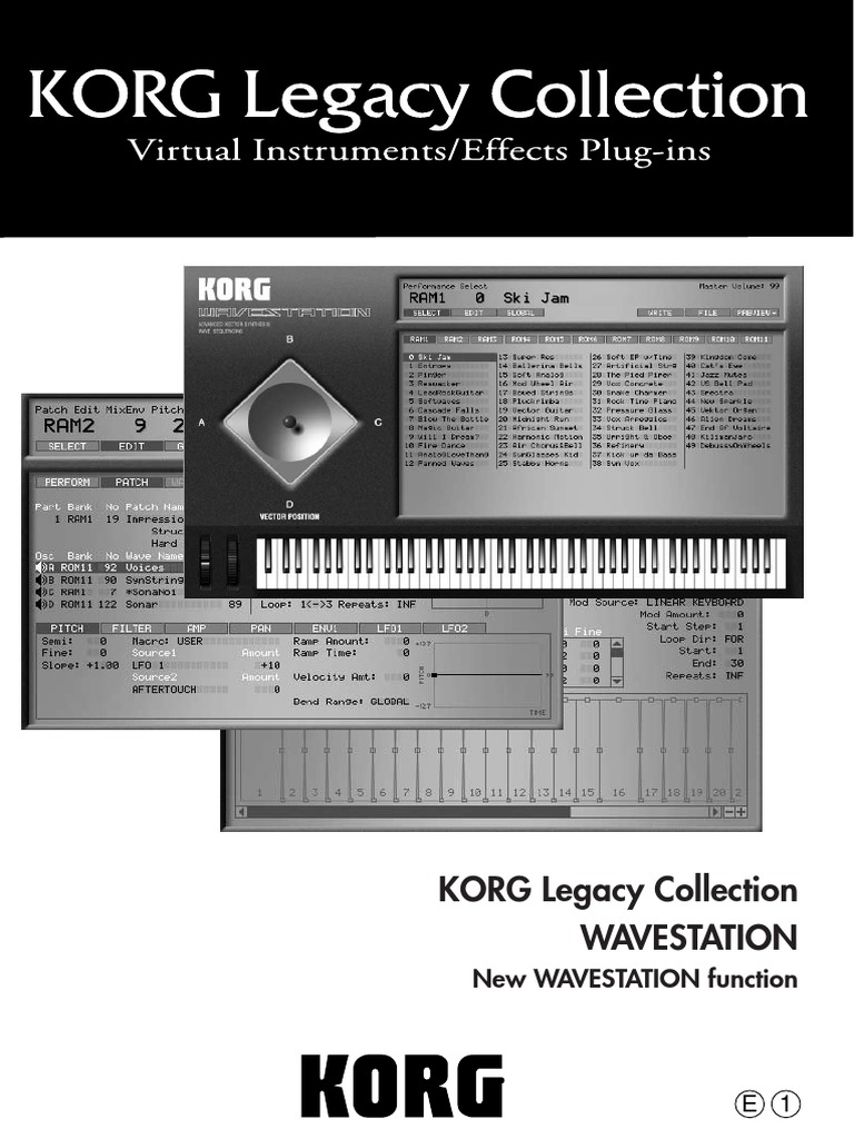 KORG Legacy Collection Wavestation | PDF | Synthesizer | Control Key