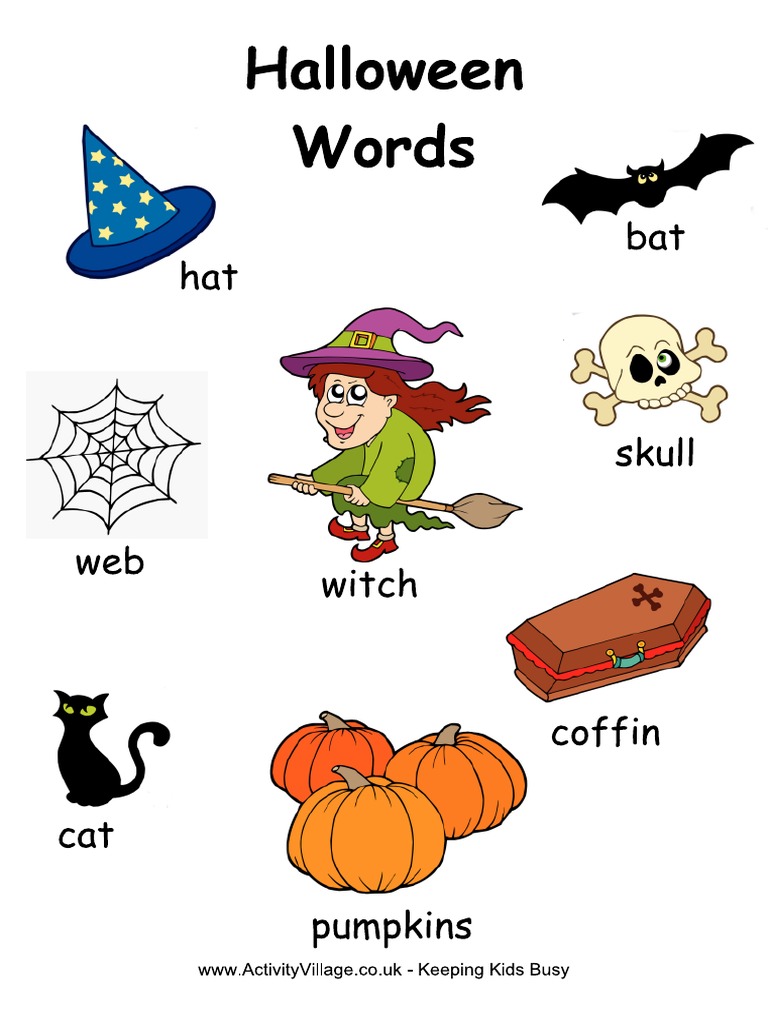 Halloween Word Poster 1 | PDF