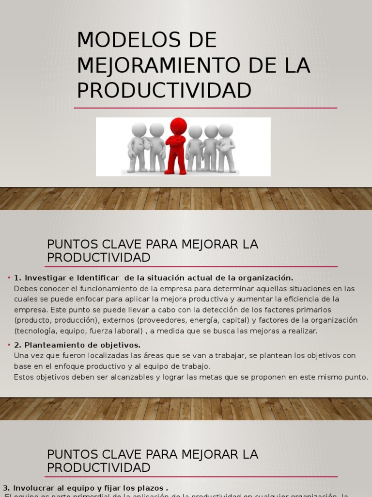Técnicas de Mejoramiento de La Productividad | PDF | Calidad (comercial) | Planificación