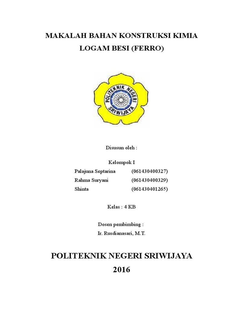 Makalah Logam Besi Pdf