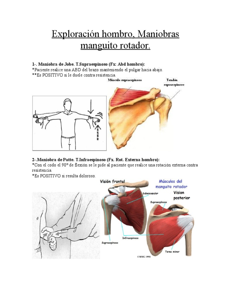 Maniobras Para Evaluar Manguito Rotador Pdf