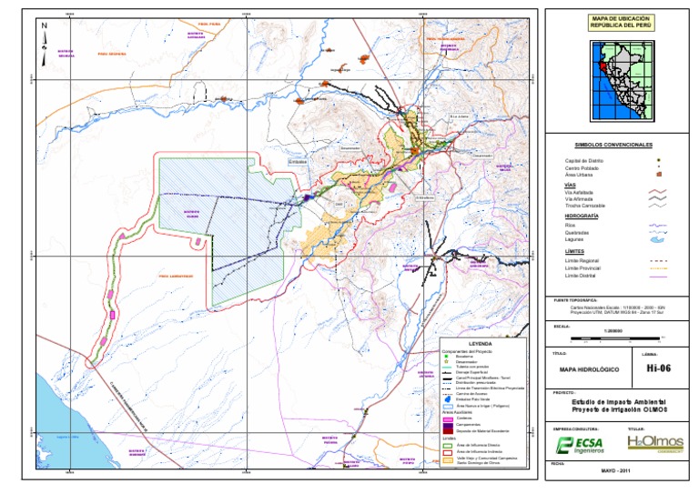 06 Mapa Hidrologico OLMOS | PDF
