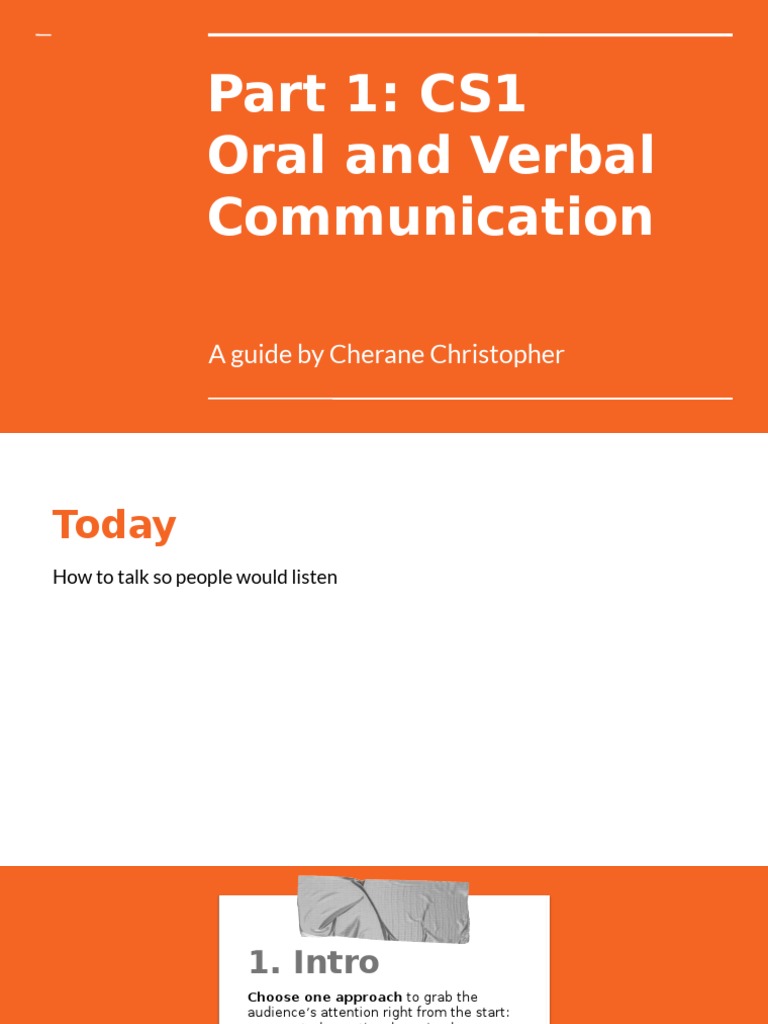 Verbal and Non Verbal Stts | PDF