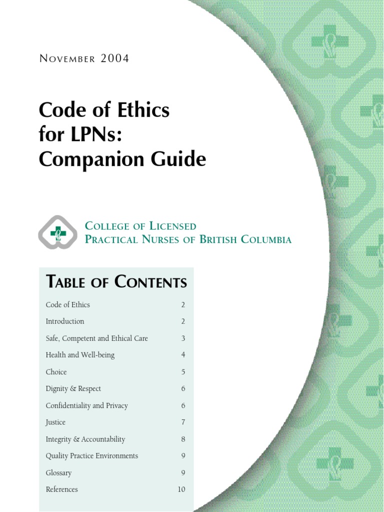 CodeofEthics Companion Guide | PDF | Nursing | Confidentiality