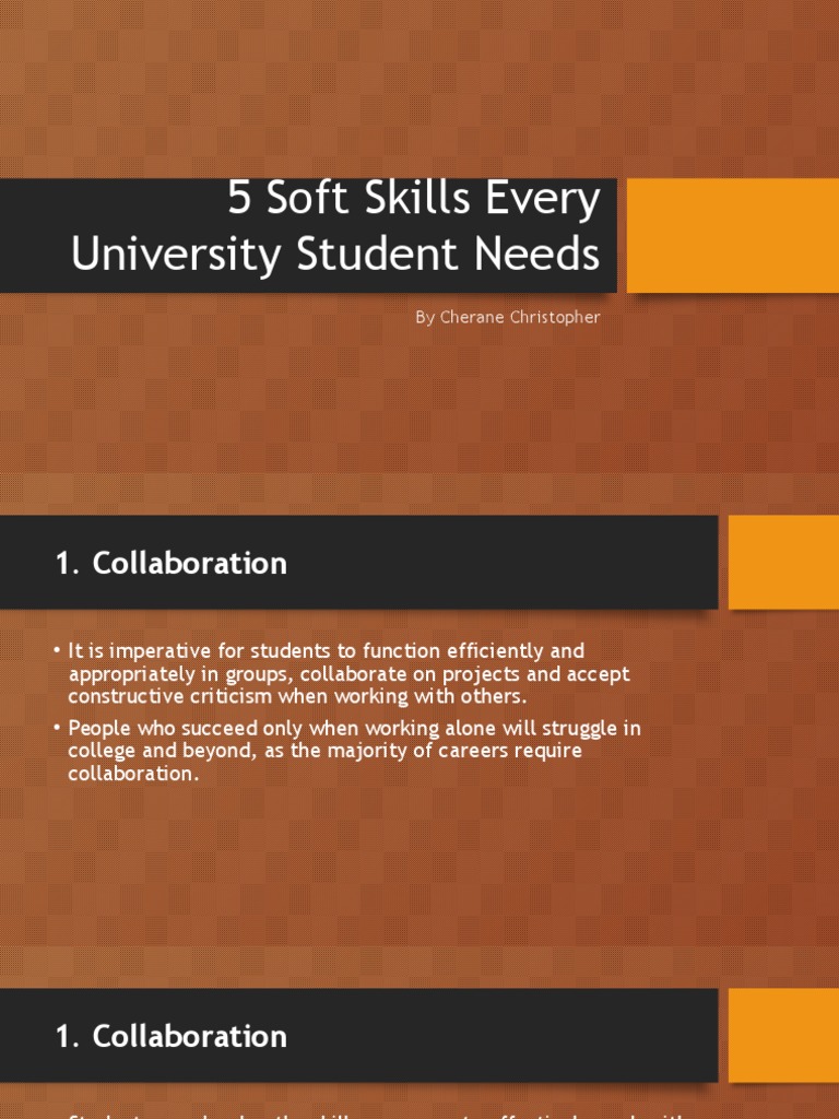 Essential Soft Skills for University Students | PDF | Leadership ...