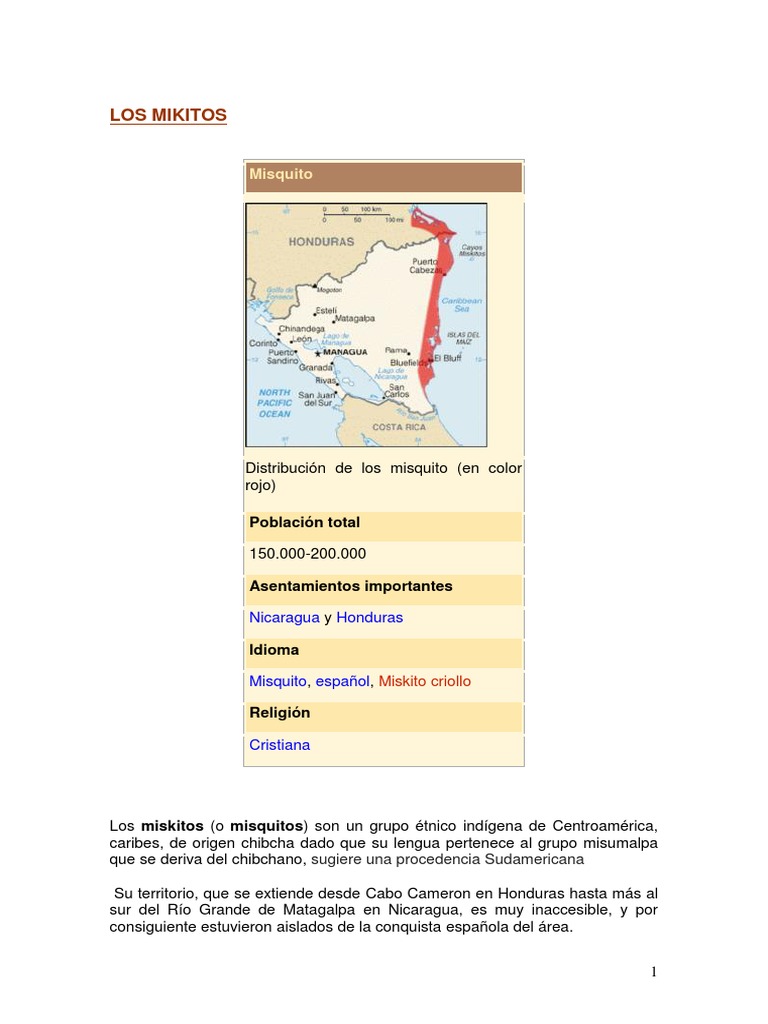 Miskito S | PDF | Personas