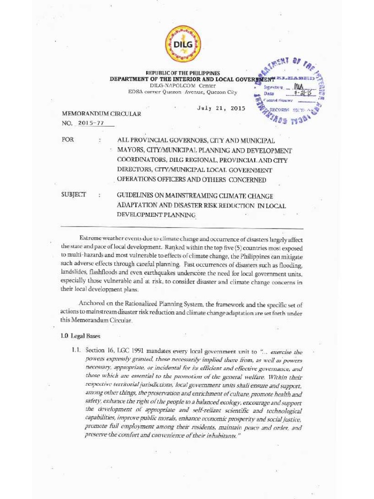 MC 2015-77 - Cca DRR in LDP | PDF