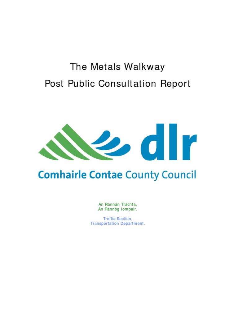 Metals Walkway Consultation Report | PDF | Cycling Infrastructure | Trail