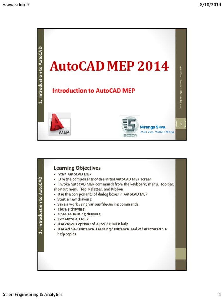 Introduction To AutoCAD MEP | PDF | Auto Cad | Autodesk
