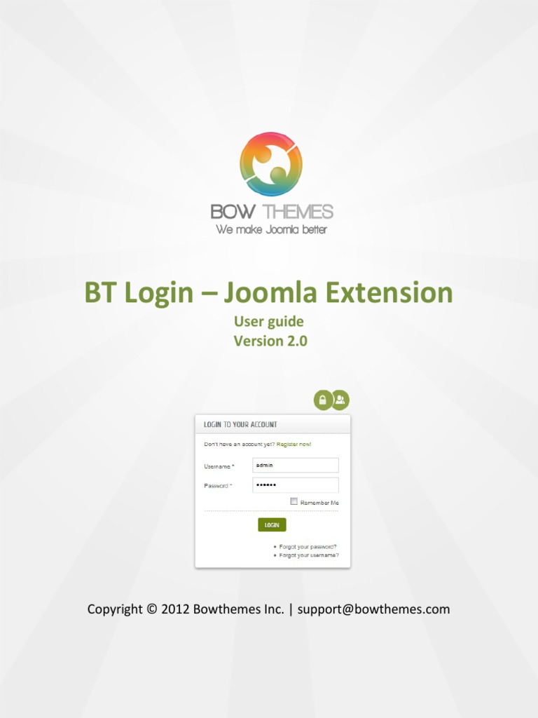 BT Login User Manual v2.0 | PDF | Html Element | Button (Computing)