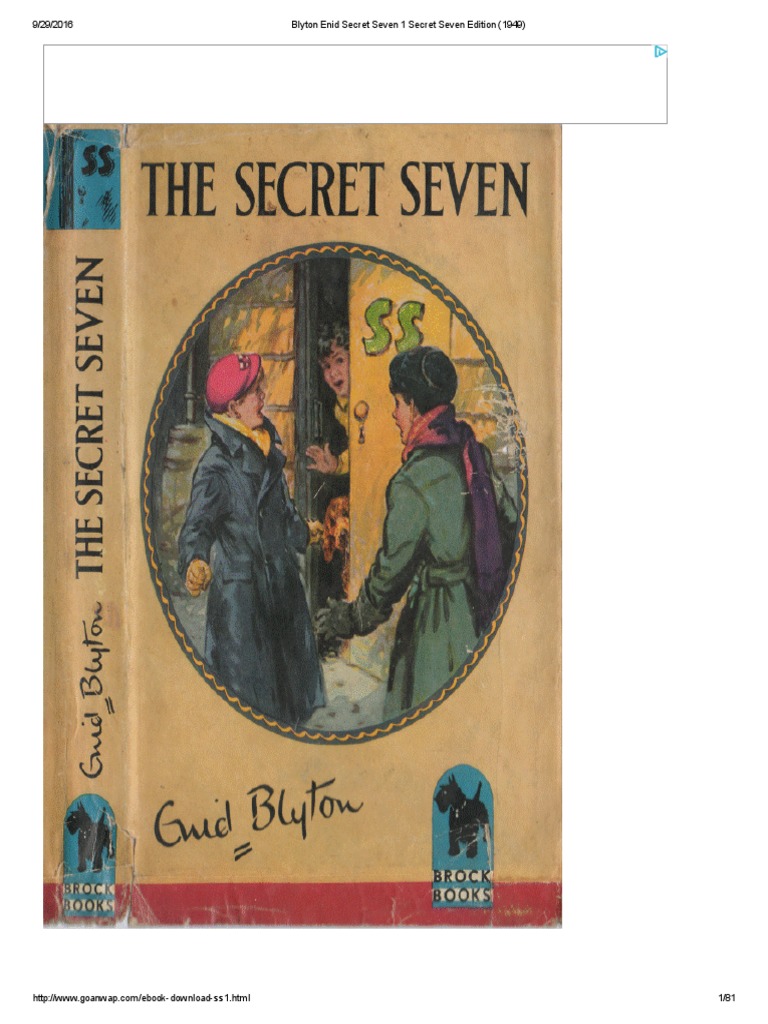 Blyton Enid Secret Seven 1 Secret Seven Edition (1949) | PDF | Leisure