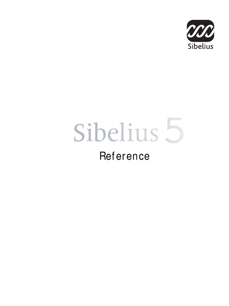 Sibelius Reference | PDF | Computer Keyboard | Musicology