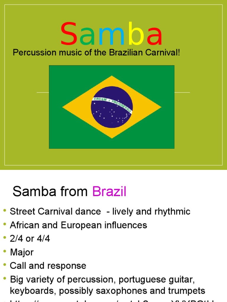 Samba: Rhythm, Instruments, and Influence | PDF | Language Arts ...