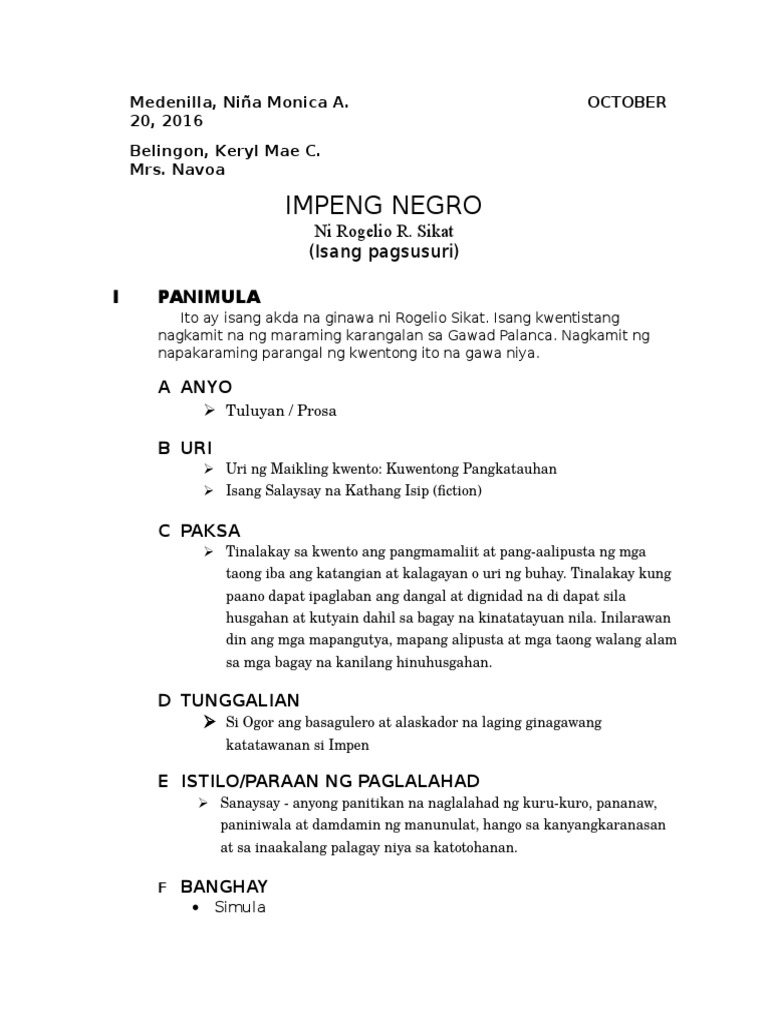 Pagsusuri NG Dula | PDF