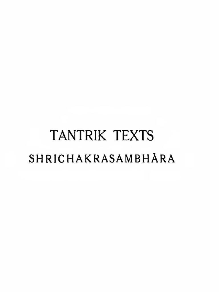Tantric Texts Series 07 Shri Chakrasambhara Buddhist Tantra - Arthur ...