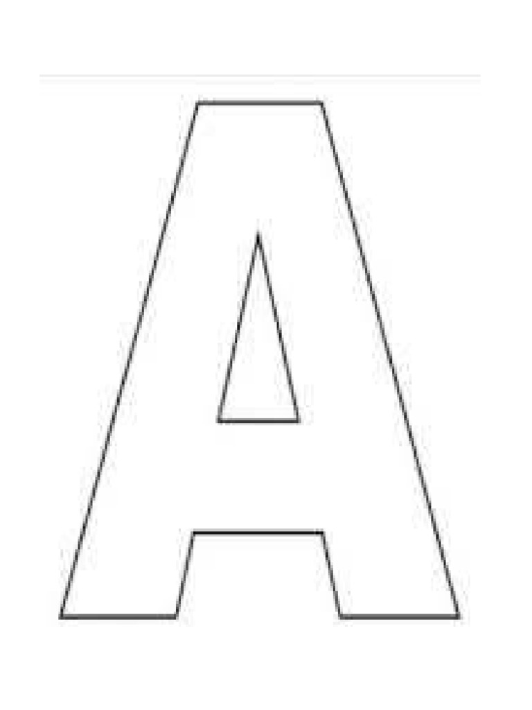 Litera A - Sablon Arici | PDF