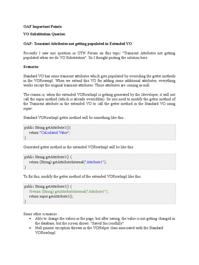 OAF Important Points | Download Free PDF | String (Computer Science) | Programming Paradigms