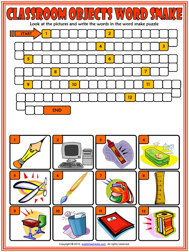 Classroom Objects | PDF | Home & Garden