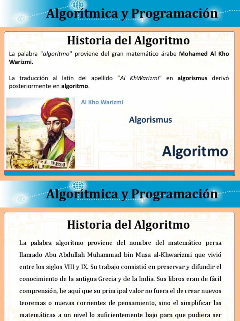 Historia Del Algoritmo | PDF | Informática | Clásicos