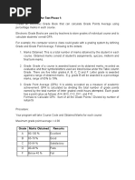 Academic Honor Grade Point Average Computation | PDF