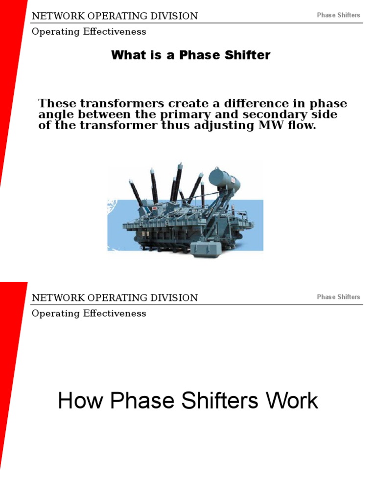 Phase Shifting Transformer Overview | PDF | Transformer | Force