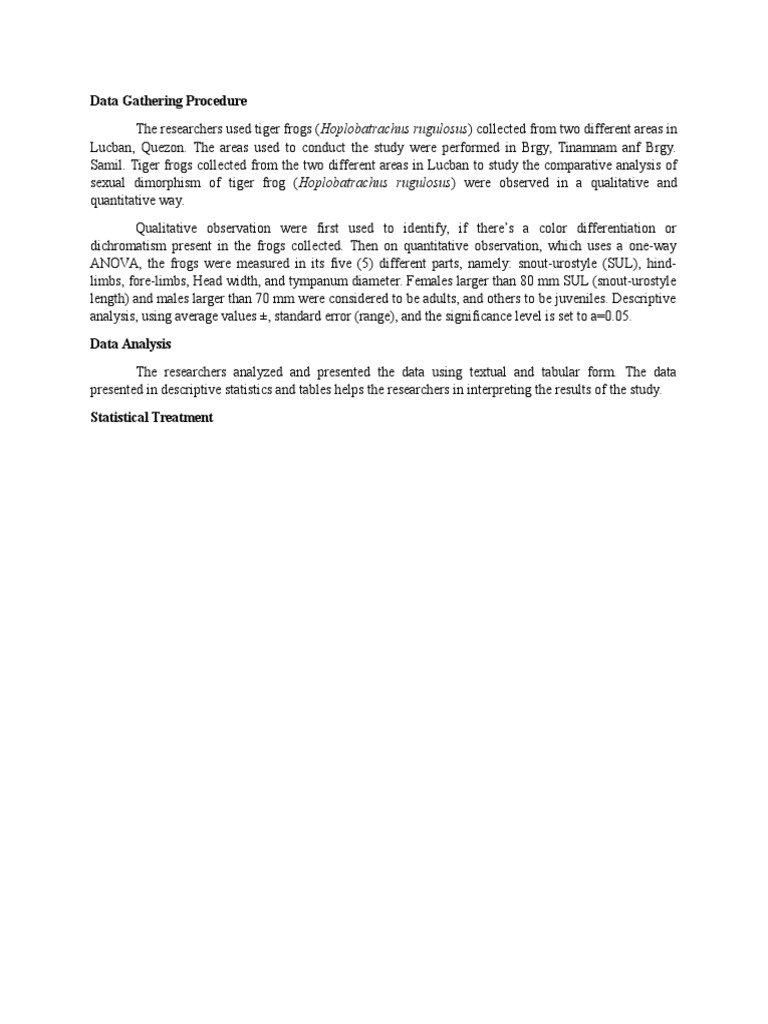 Data Gathering Procedure | PDF