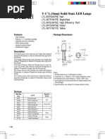 Datasheet Led 3MM | PDF | Light Emitting Diode | Electrical Components