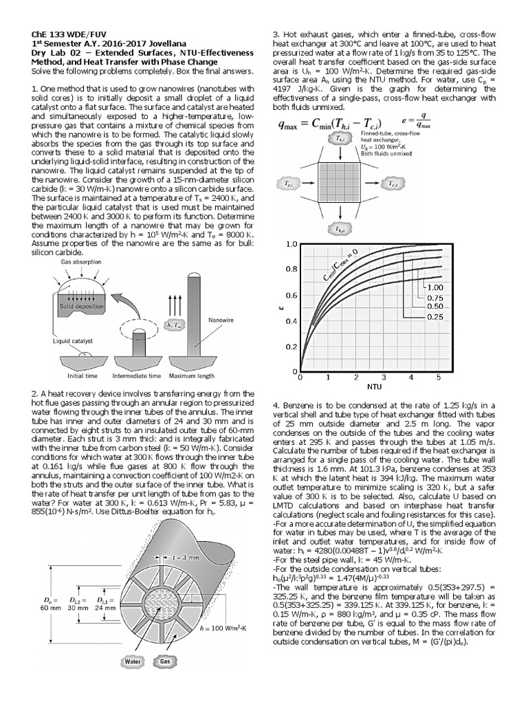 1 05 1 Dry Laboratory 02 Extended Surfaces Ntu Effectiveness Method