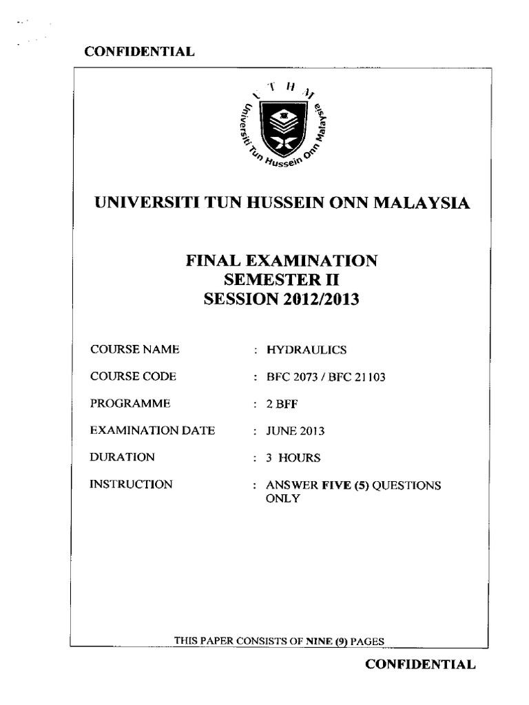 BFC 21103 | PDF | Continuum Mechanics | Dynamics (Mechanics)