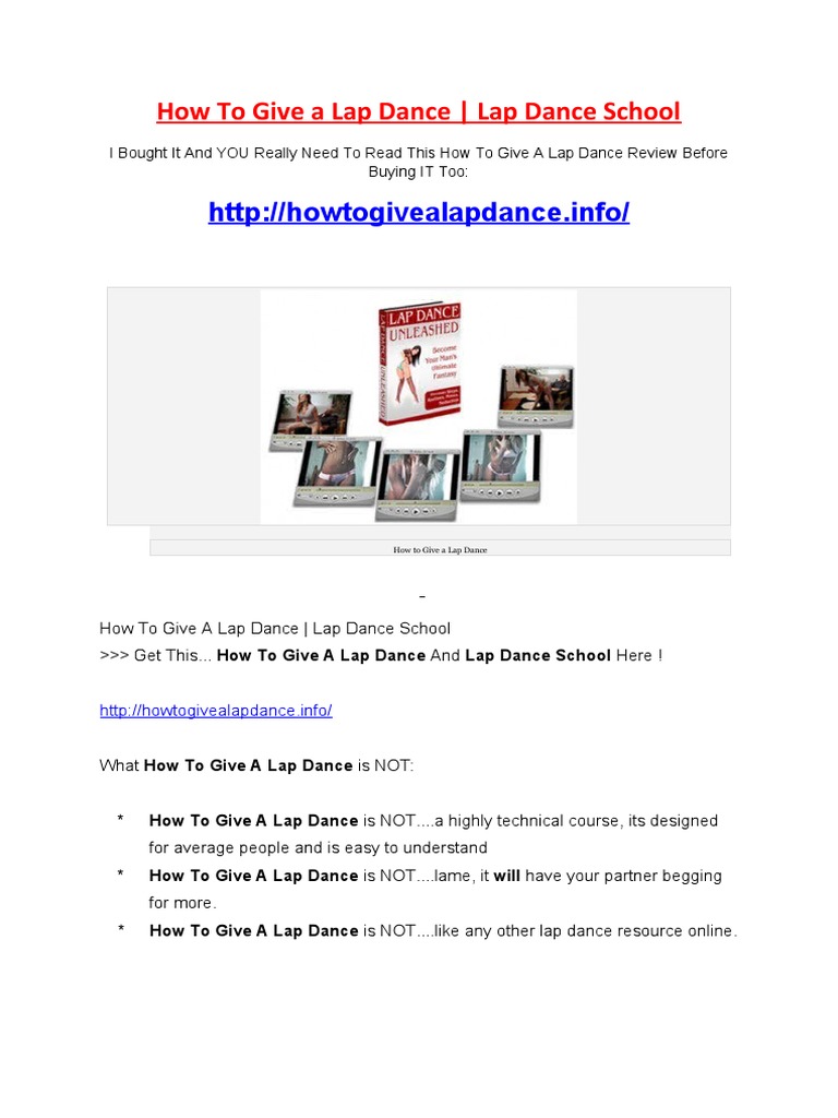 Beginner's Guide to Lap Dancing | PDF | Communication