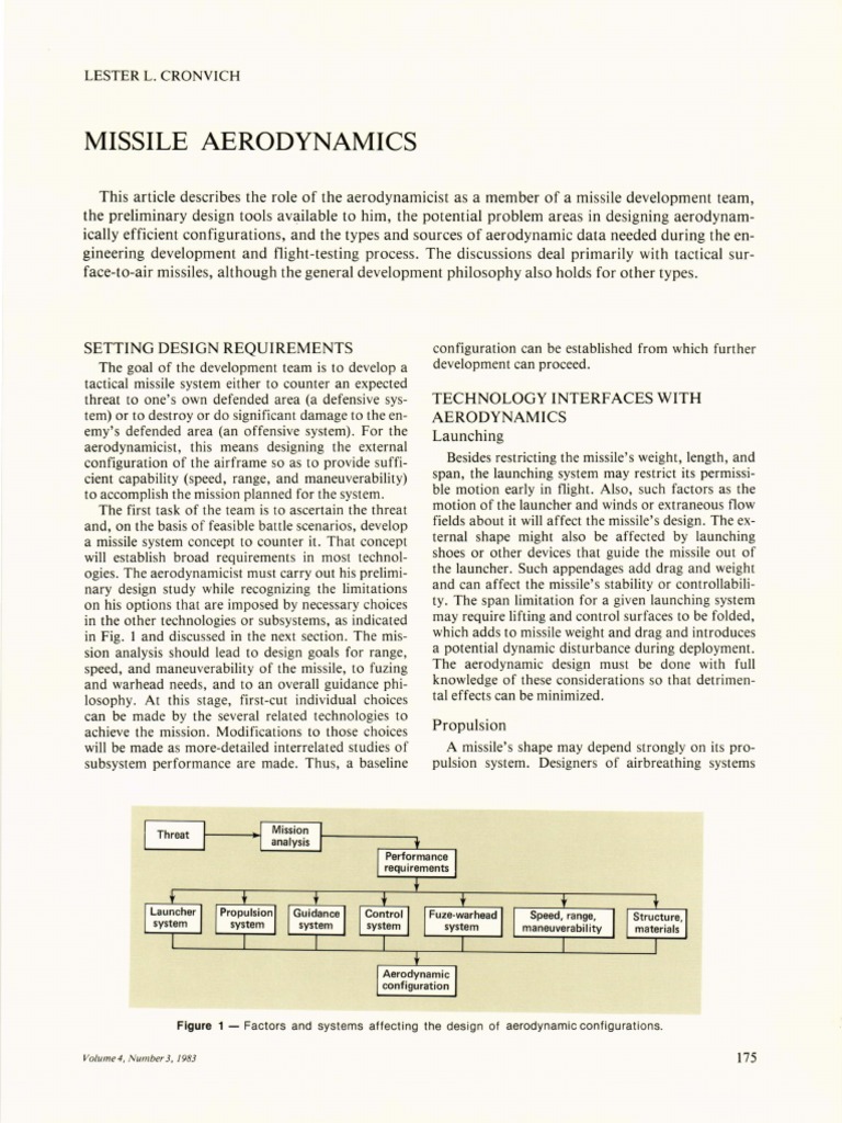 Missile Aerodynamics Jhul | PDF | Flight Dynamics (Fixed Wing Aircraft ...