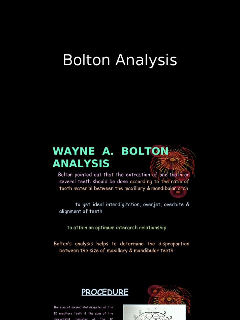 Bolton Analysis | PDF