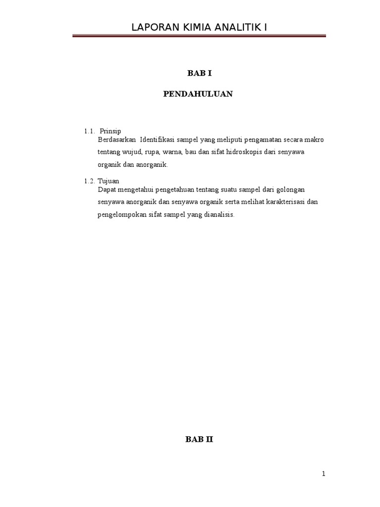 Laporan Analitik 1 | PDF