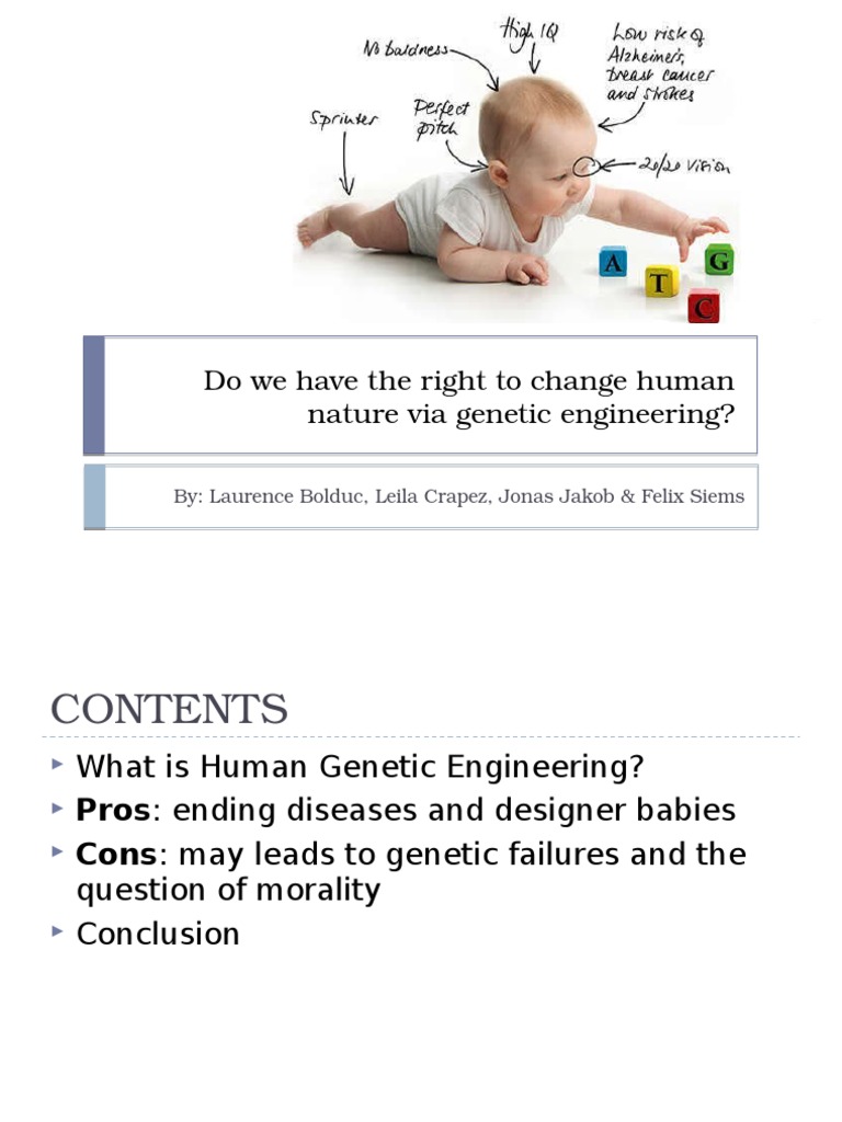 Human Genetic Engineering Ethics | PDF | Self-Improvement | Wellness
