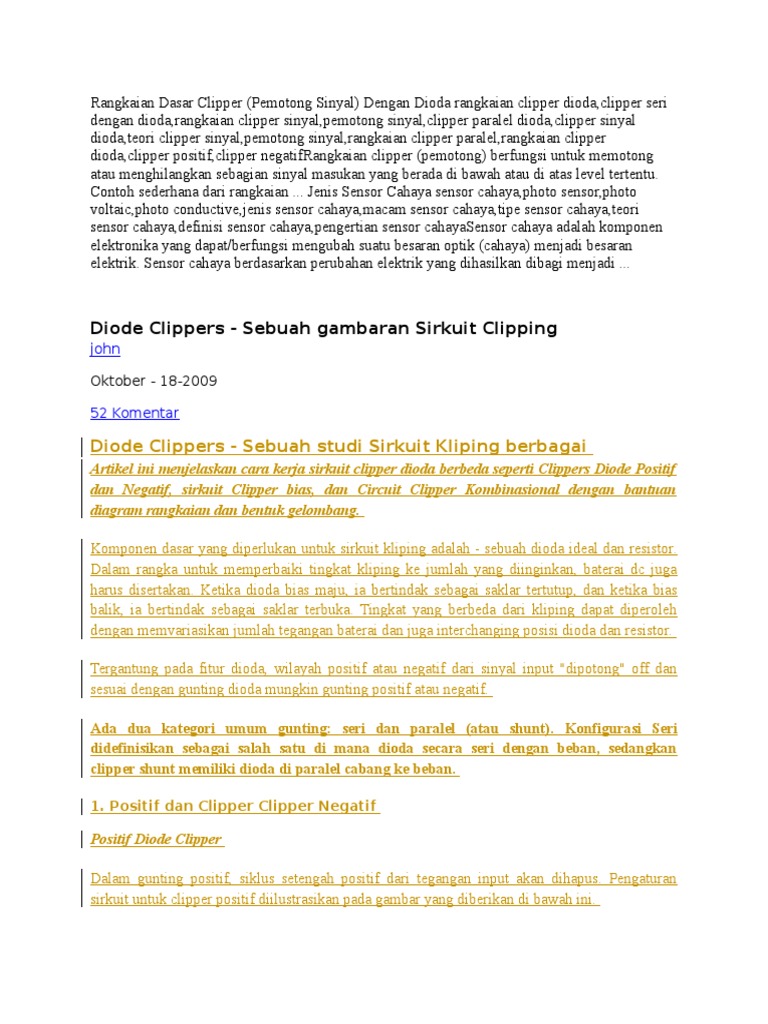 Rangkaian Dasar Clipper | PDF