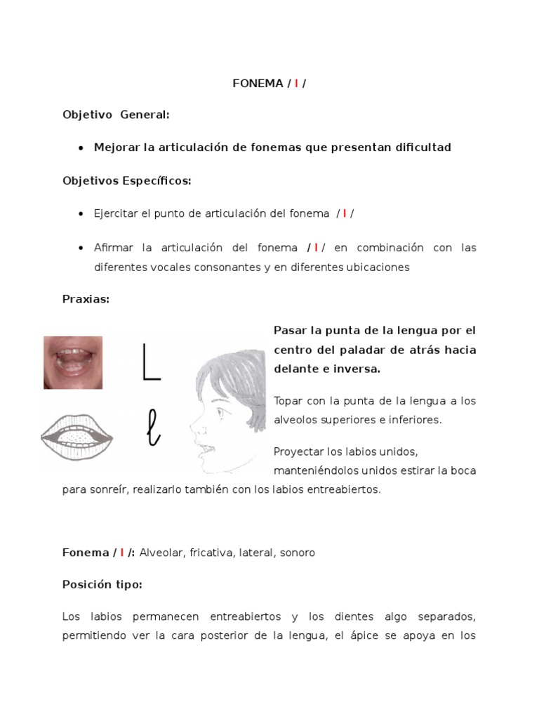 Fonema L y LL | PDF | Vocal | Fonología