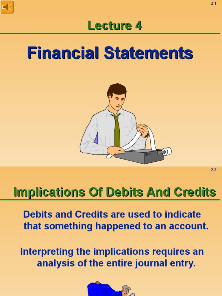 Lecture 4 | PDF | Debits And Credits | Economies