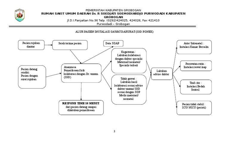 1b. Alur Pasien Igd Ponek | PDF