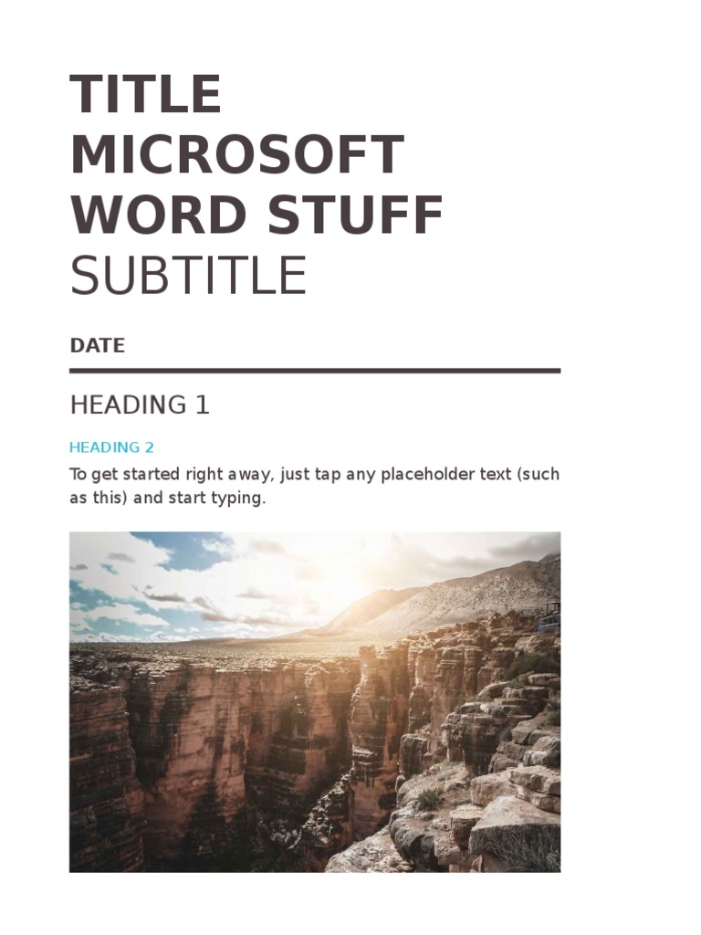 Title Microsoft Word Stuff | PDF | Computers