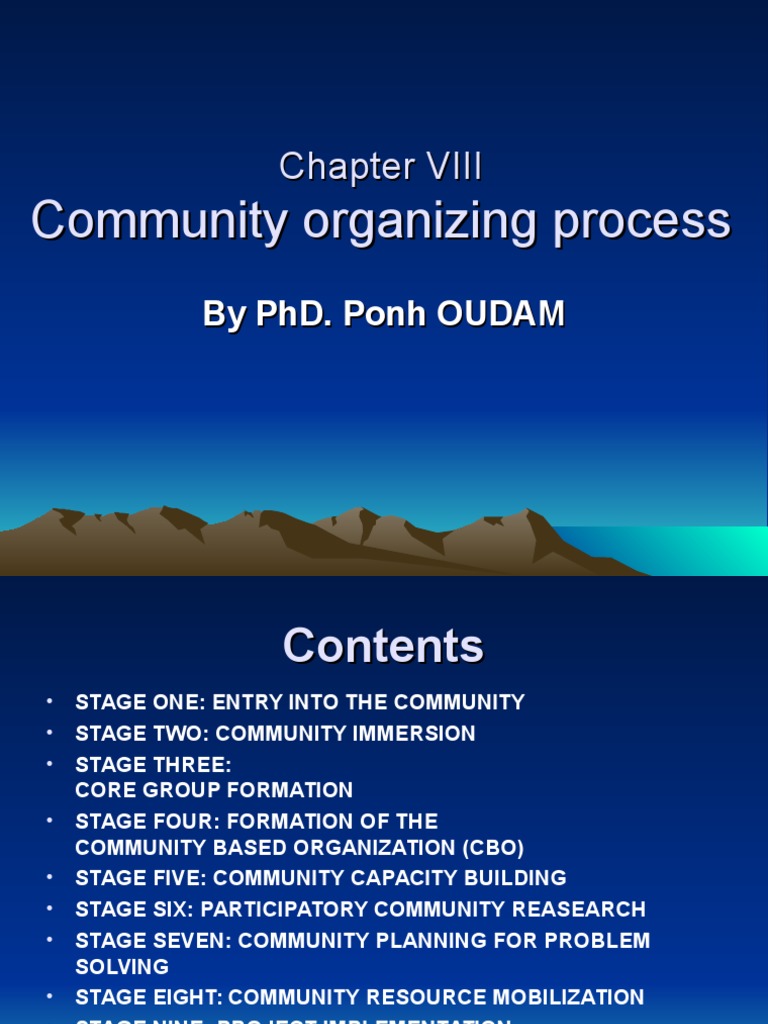 9. Community Organizing Process | Evaluation | Community Organizing