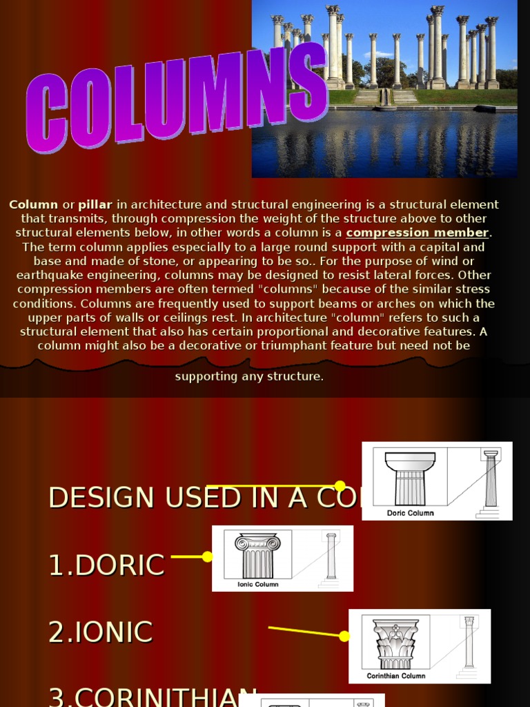 Column Pillar Compression Member | PDF | Column | Buckling