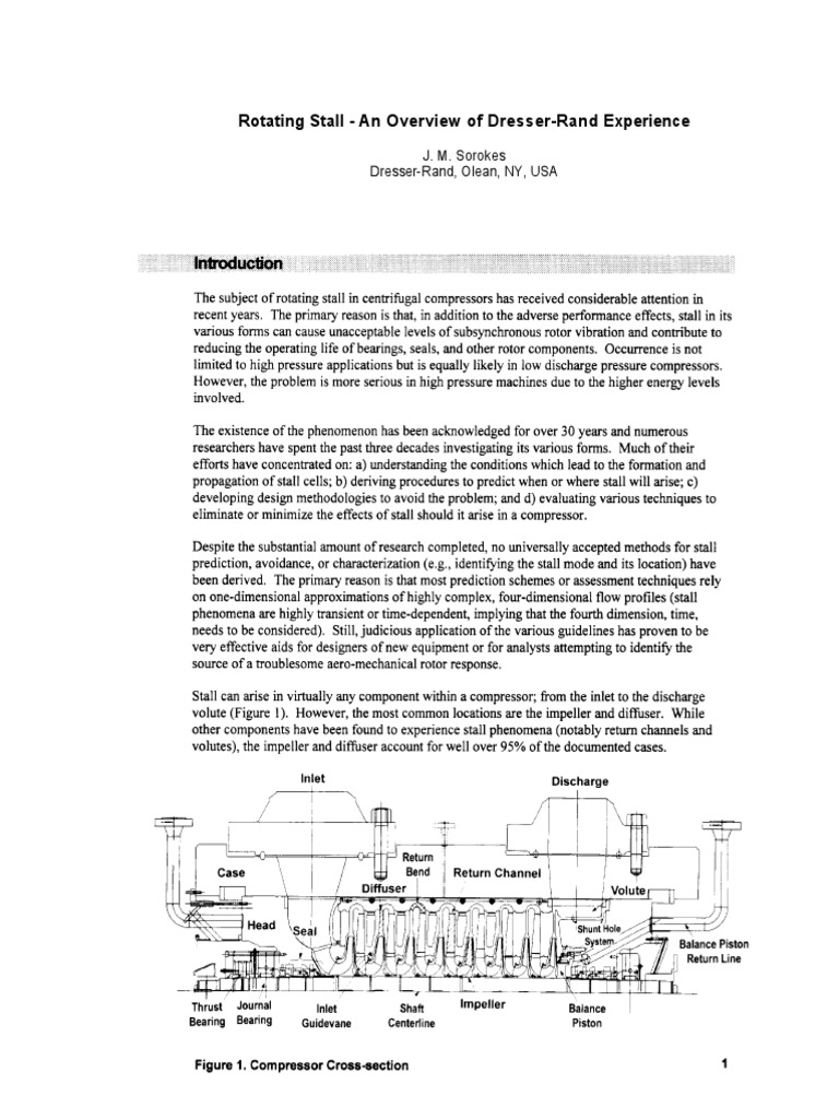 Rotating Stall - An Overview of Dresser-Rand Experience: J. M. Sorokes ...