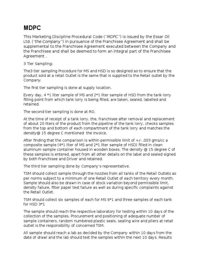 MDPC | PDF | Franchising | Energy And Resource