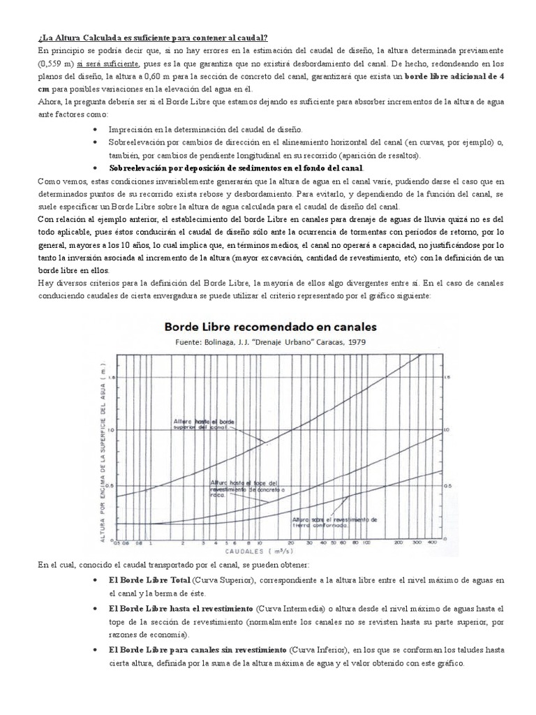 Borde Libre y Transporte de Sedimentos | PDF | Sedimentación | Río