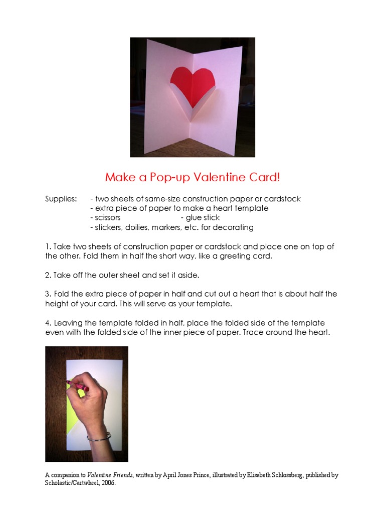 Create a Pop-up Valentine Card | PDF