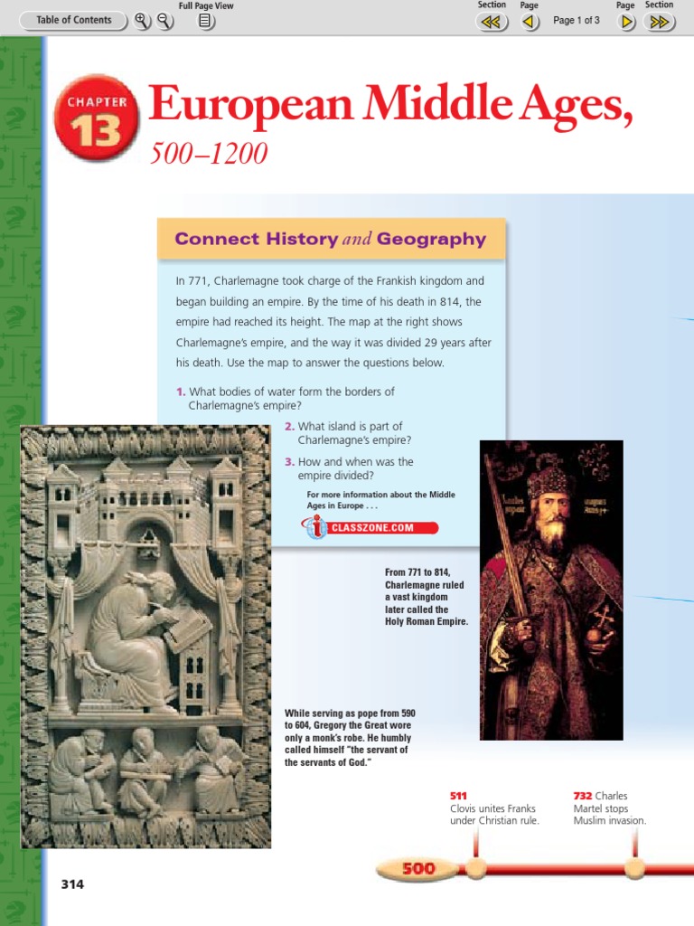 Chapter 13 European Middle Ages | PDF | Charlemagne | Knight