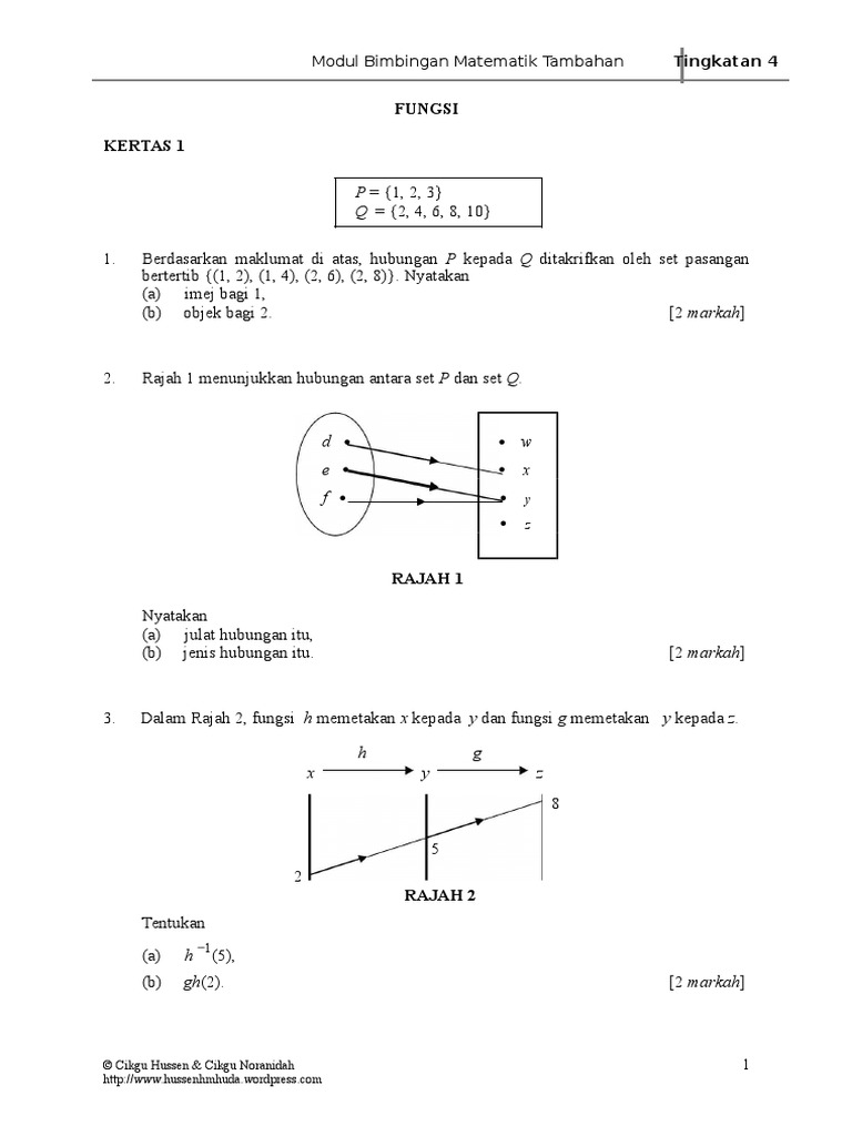 Modul Matematik Tambahan t4 | PDF