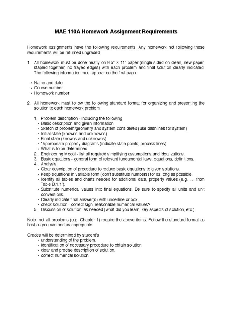 Homework Rules | PDF