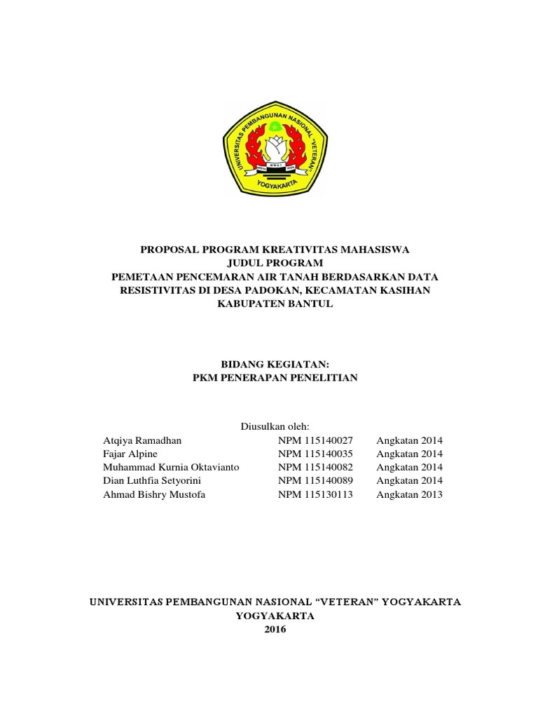 Proposal PKM Full | PDF